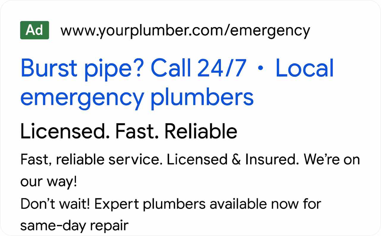 Plumber advertising that works: Examples, strategy, and copy - Zeely AI